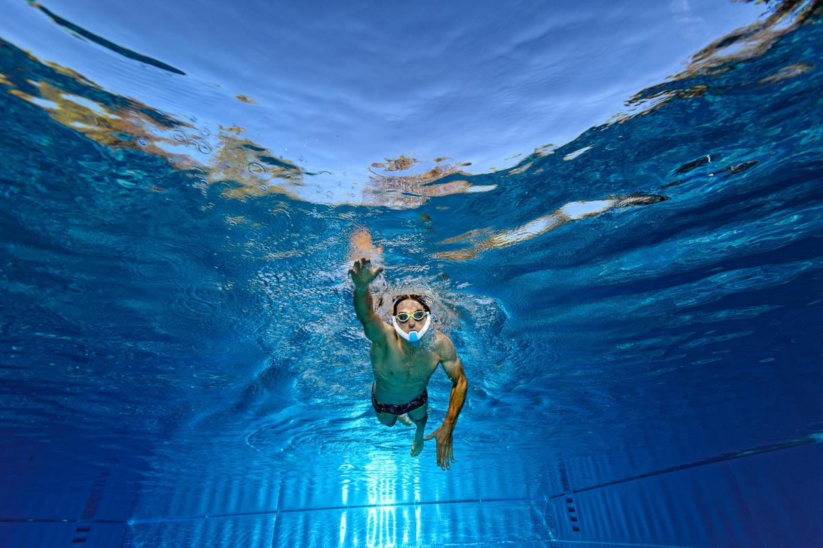 AMEO Powerbreather Wave (Aqua Blue / White) - Powerbreather AU